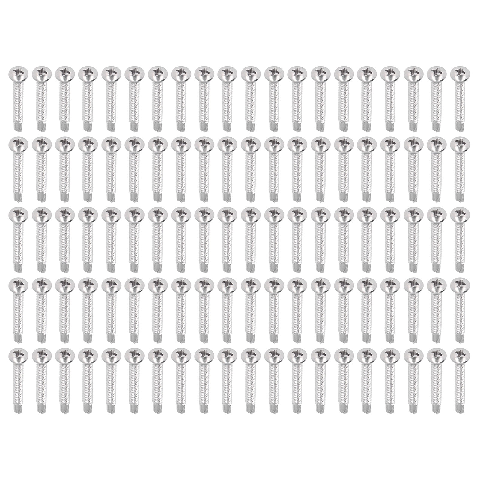 Cross Round Head Fastener Set Kit Stainless Steel M4.8x38 Self-Drilling ...