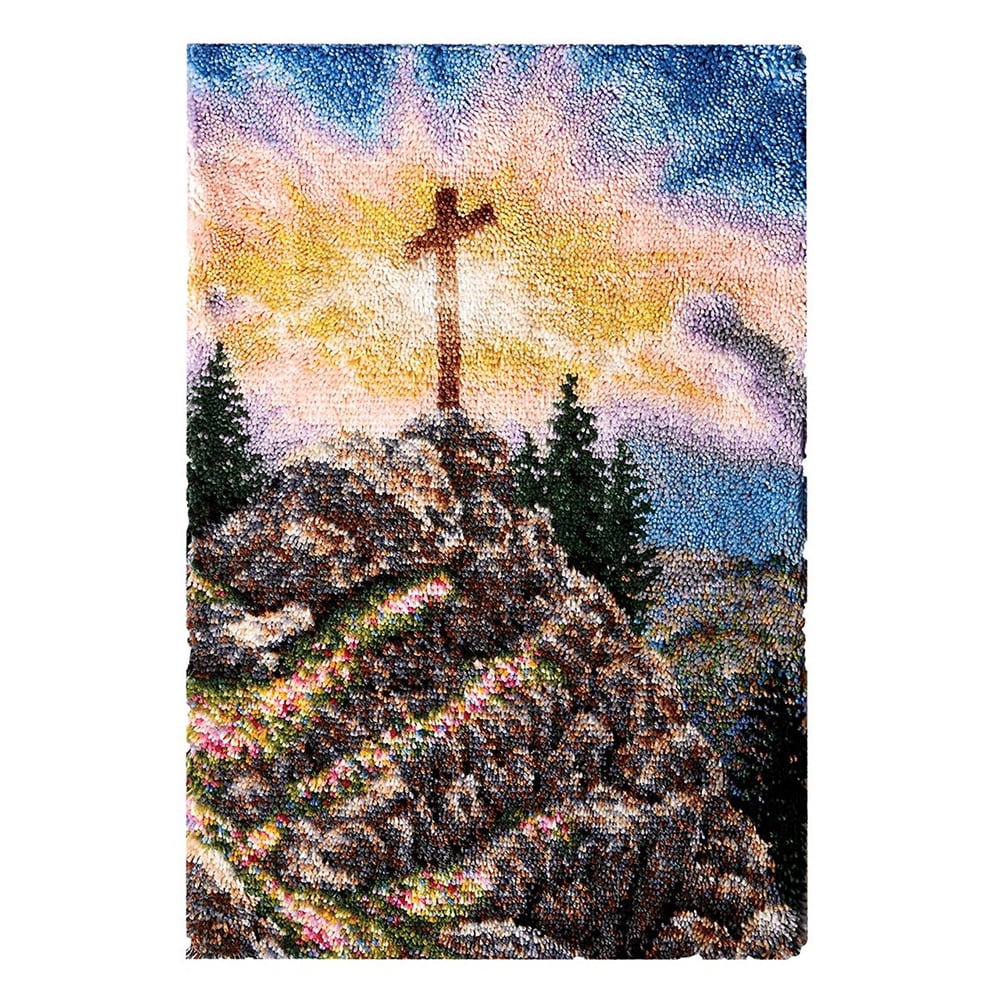 Cross | Rug Making Latch Hooking Kit - Walmart.com