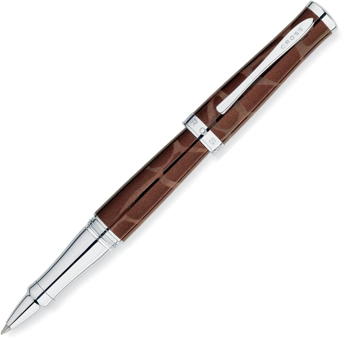 Cross Sauvage Tourmaline Lacquer and Giraffe Pattern Rollerball - Brown ...