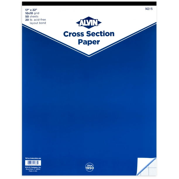 Cross Section Graph Paper Pad / 50 Sheet available in 4x4, 8x8 or 10x10 ...