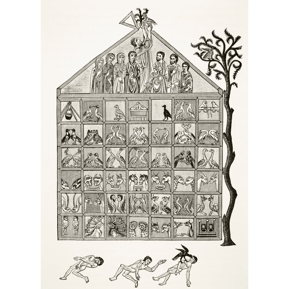 Cross Section Of Noahs Ark From A Manuscript Of The 12Th Century ...