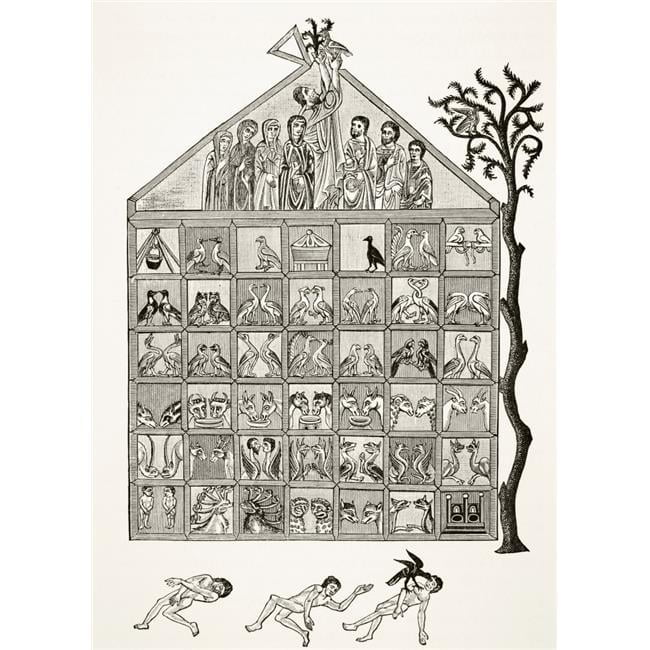 Cross Section Of Noahs Ark From A Manuscript Of The 12Th Century ...