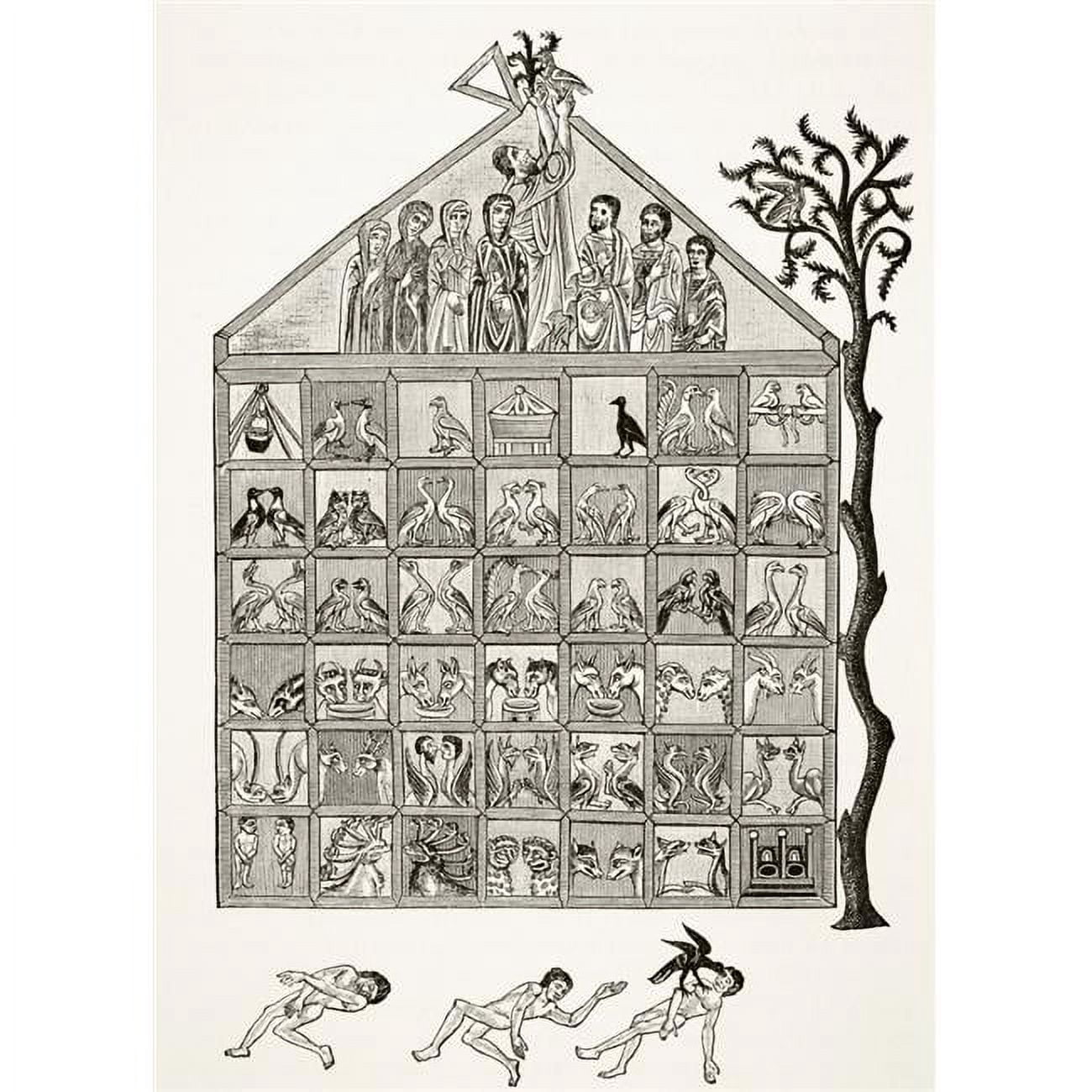 Cross Section of Noahs Ark From A Manuscript of The 12th Century ...