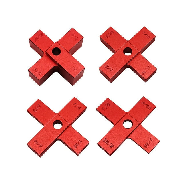 Cross Setup Blocks Height Gauge Set 4pcs Precision Aluminum Setup Bars ...