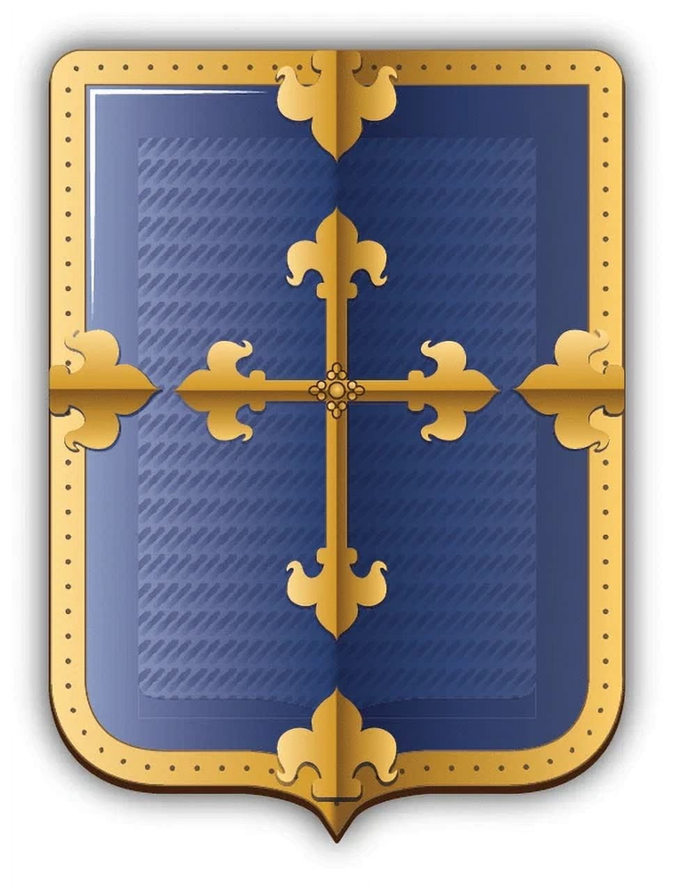 Cross Shield Medieval Sticker Phone Decal Water Bottle Stickers Car ...