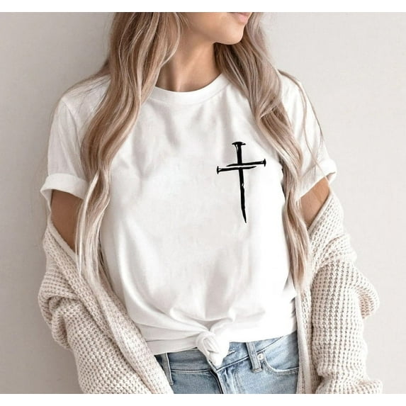 Cross Shirt, Faith Cross Shirt, Christian Gift, Faith Gift, Christian ...