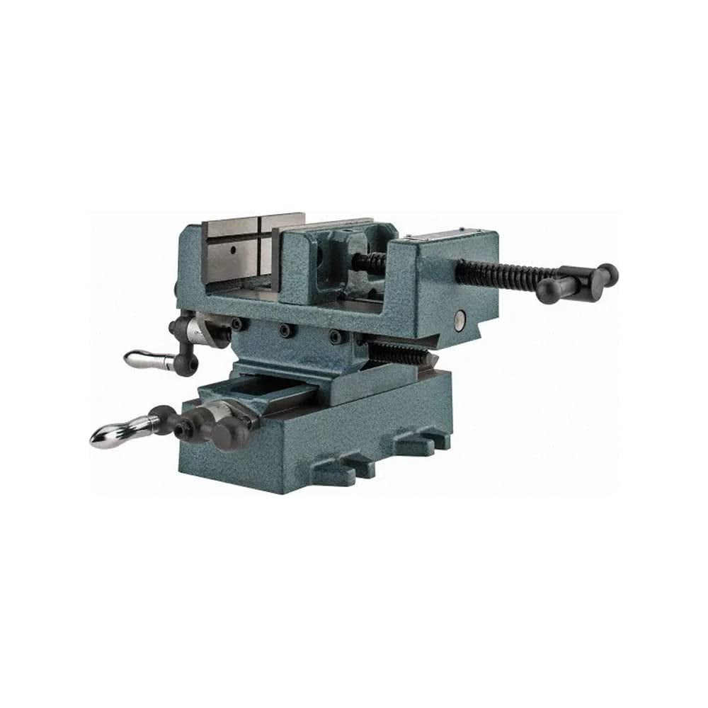 Cross-Slide Drill Press Vise, 4" Jaw Width & Max Opening, 1-3/8" Jaw ...