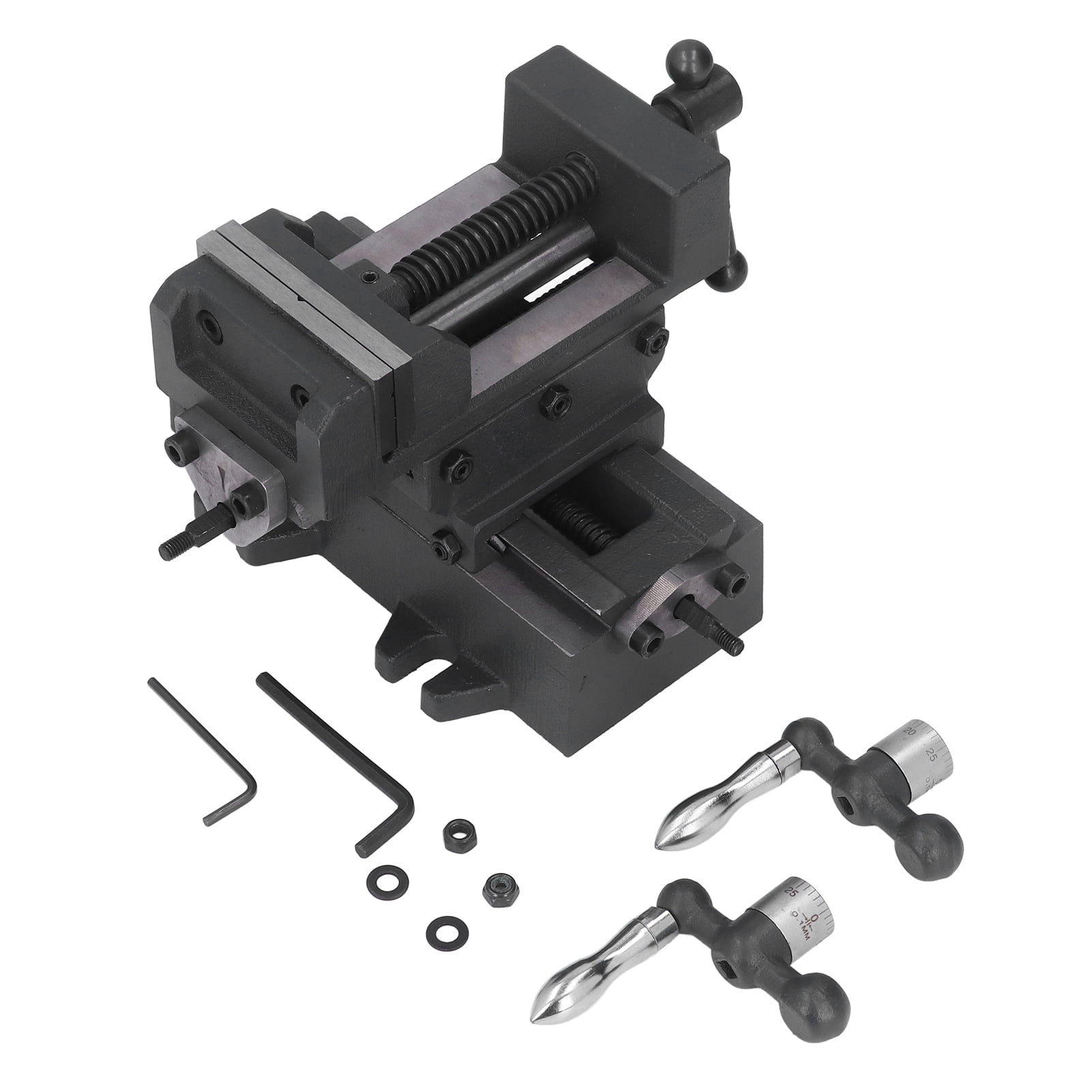 Cross Slide Machine Vise 3in Cast Steel High Accuracy Bench Vise for ...