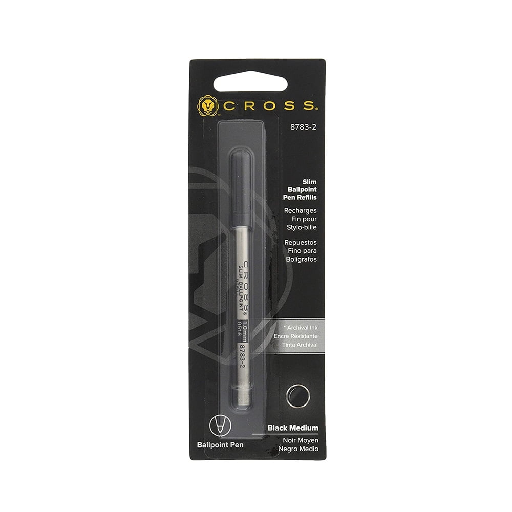 Cross 8783-2 Slim Ballpoint Pen Refill (M) – Black - Walmart.com