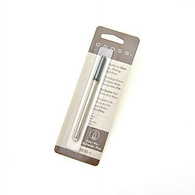 Cross Slim Gel Rolling Ball Refill, Black, 1 per card (8910-1 ...