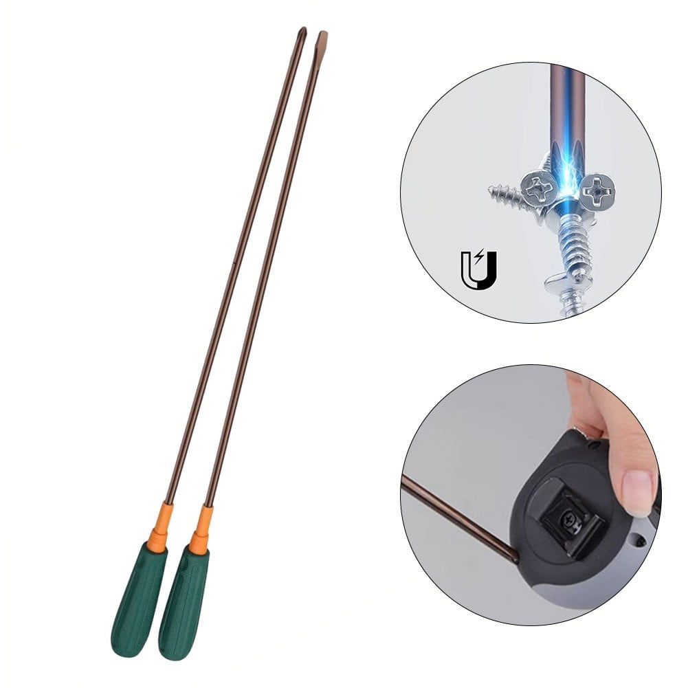 Cross Slotted Screwdriver Strong Magnetic Extended Long Rod Screwdriver ...