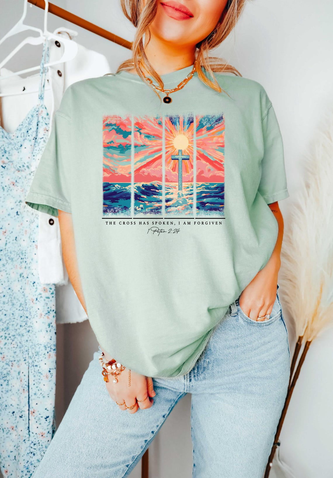 The Cross Has Spoken I am Forgiven Shirt,Christian Sweatshirt,Religious ...