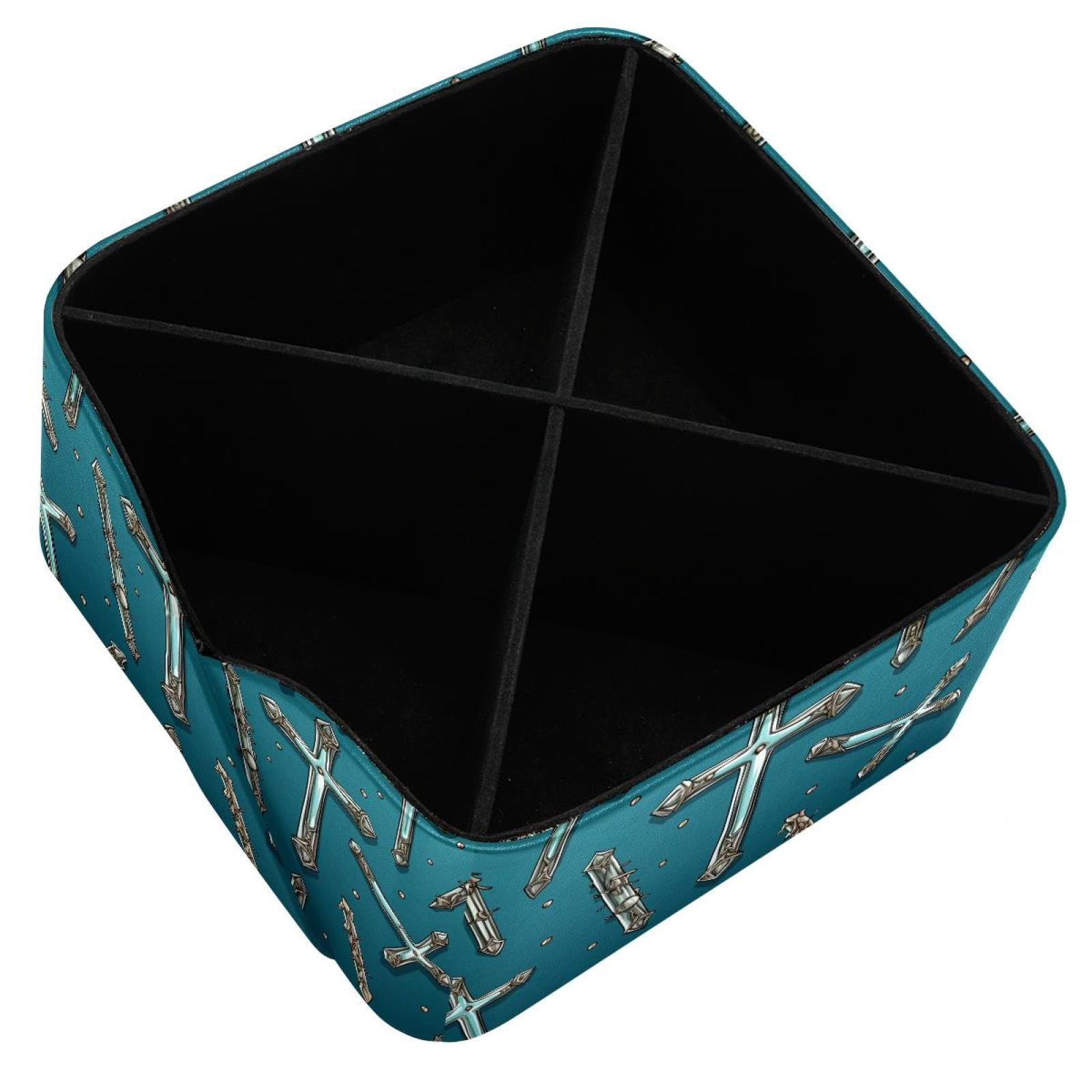 Cross Square Pencil Case with 4 Compartments, Removable Dividers, Brush ...