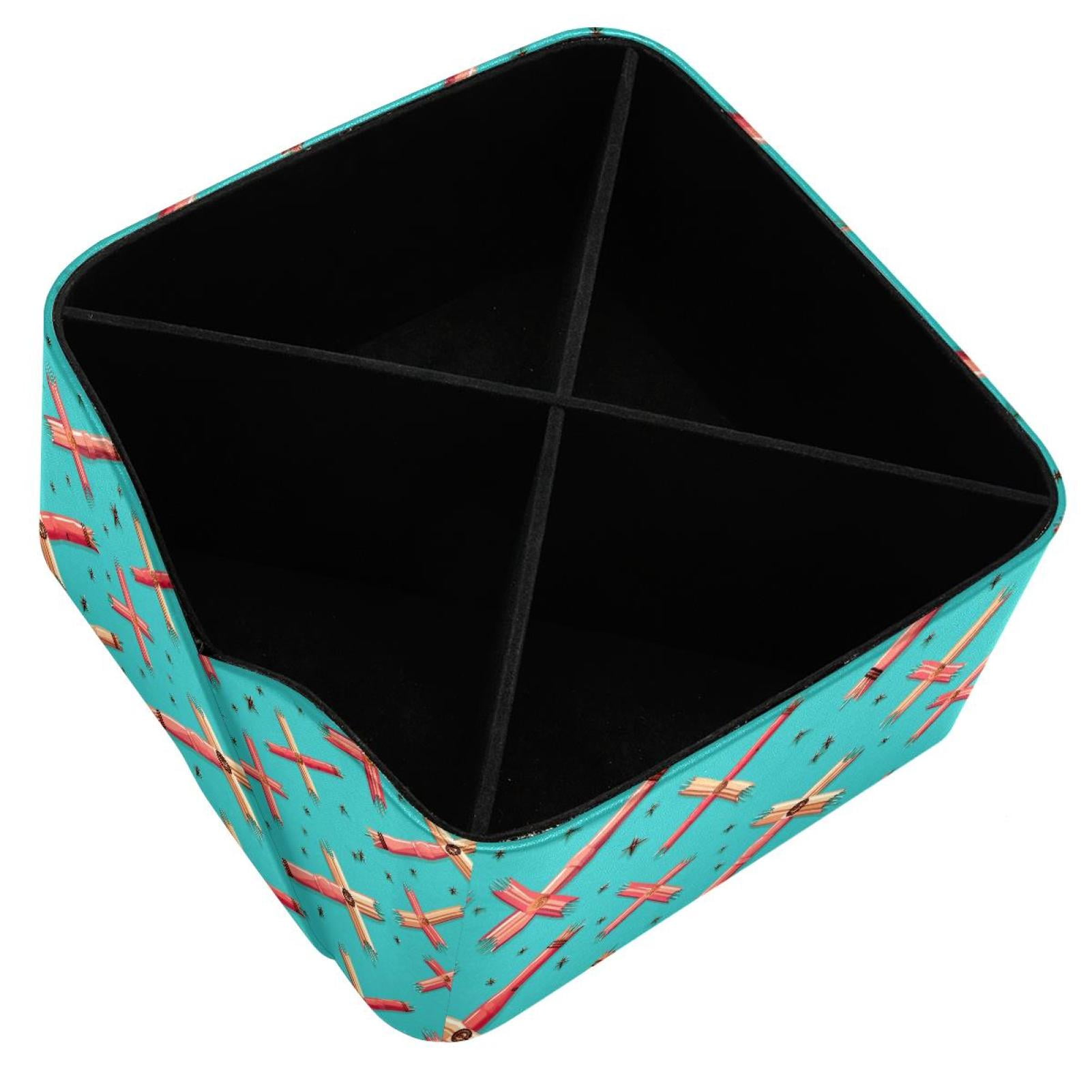 Cross Square Pencil Organizer Holder Case with 4 Compartments and ...