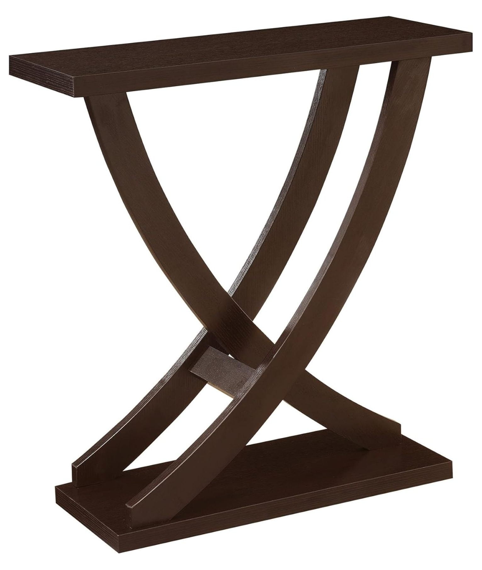 Cross Step Console Table, Espresso - Walmart.com
