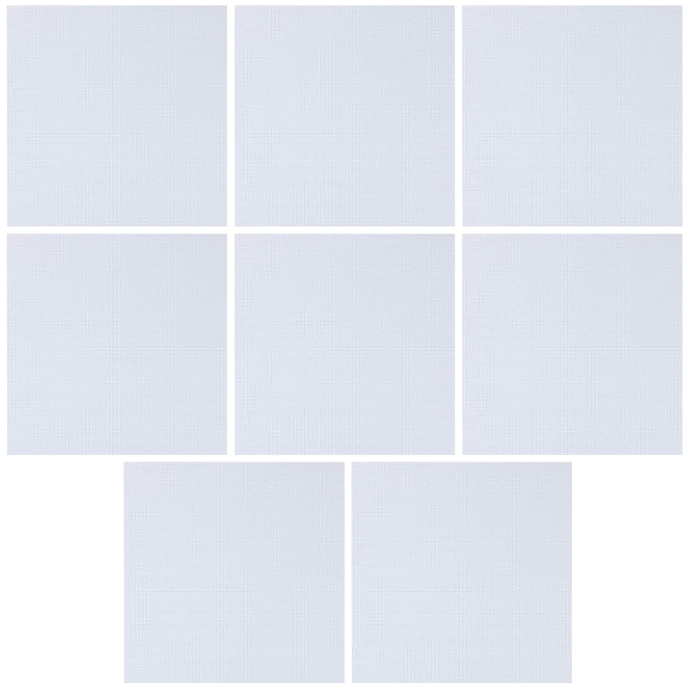 Cross Stitch Cloth 8 Pcs DIY Embroidery Gridding Fabric Manual The ...