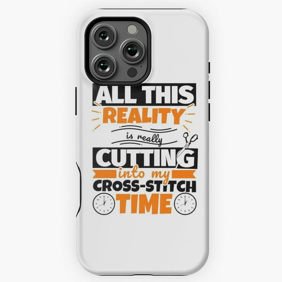 Cross-Stitch Funny Saying Design Protective and Compatible iPhone 11-17 ...