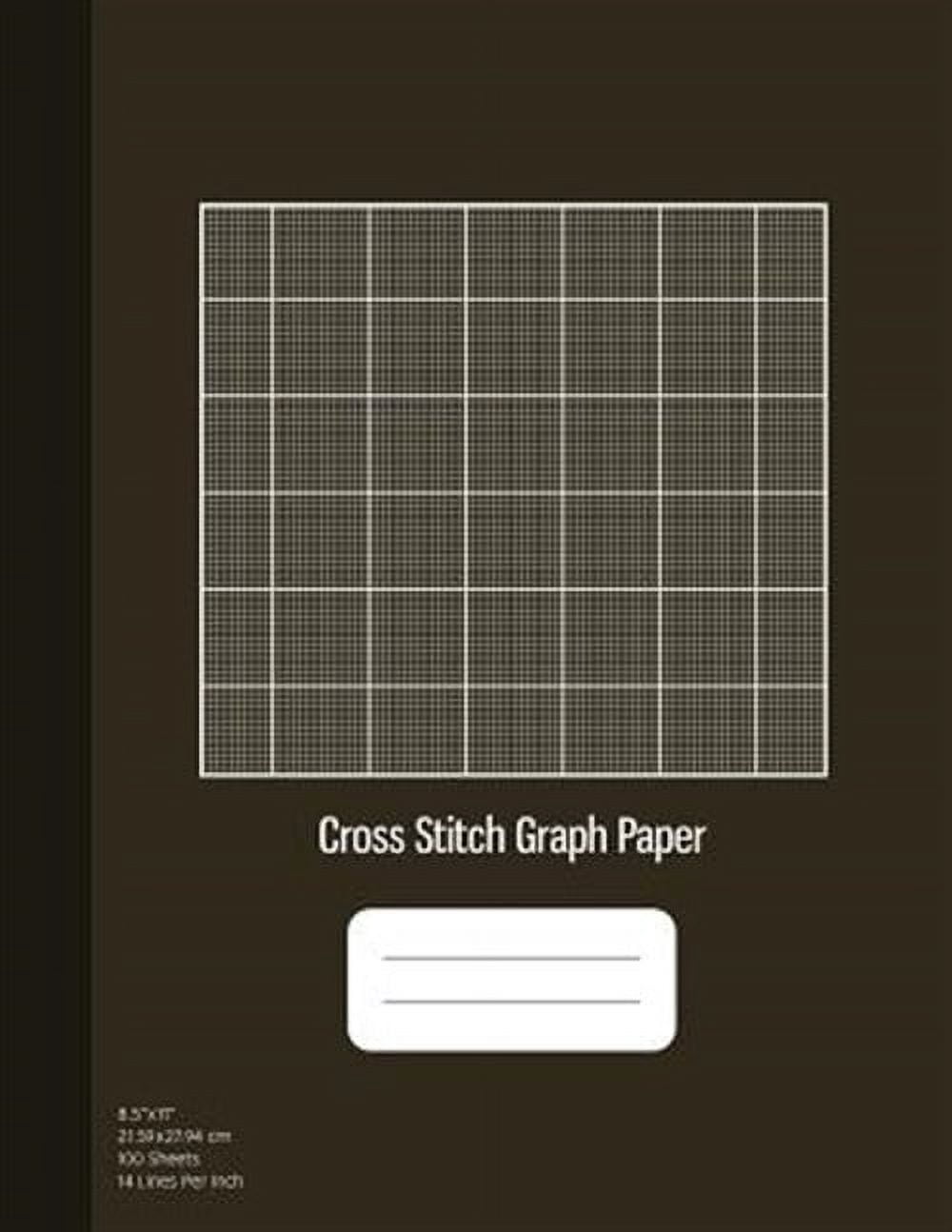 Cross Stitch Graph Paper: 14 Lines Per Inch, Graph Paper for Embroidery ...