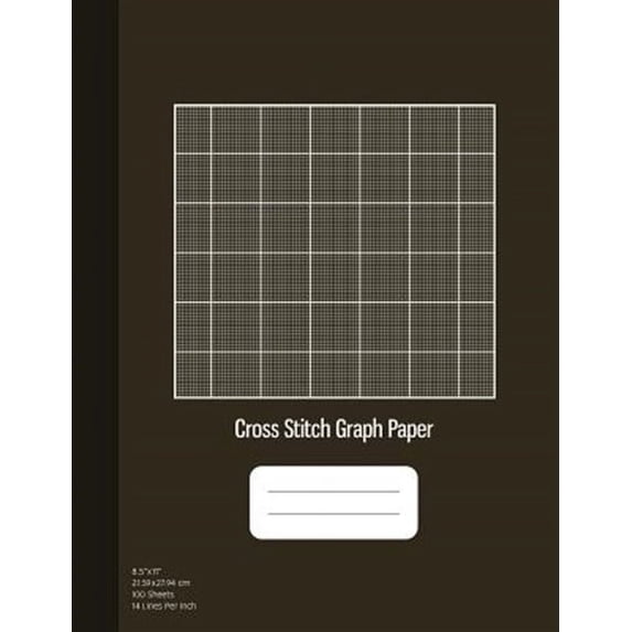 Cross Stitch Graph Paper: 14 Lines Per Inch, Graph Paper for Embroidery ...