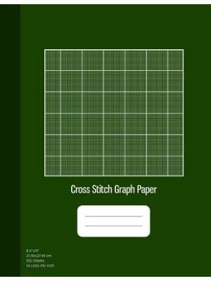 Cross Stitch Graph Paper : 14 Lines Per Inch, Graph Paper for ...