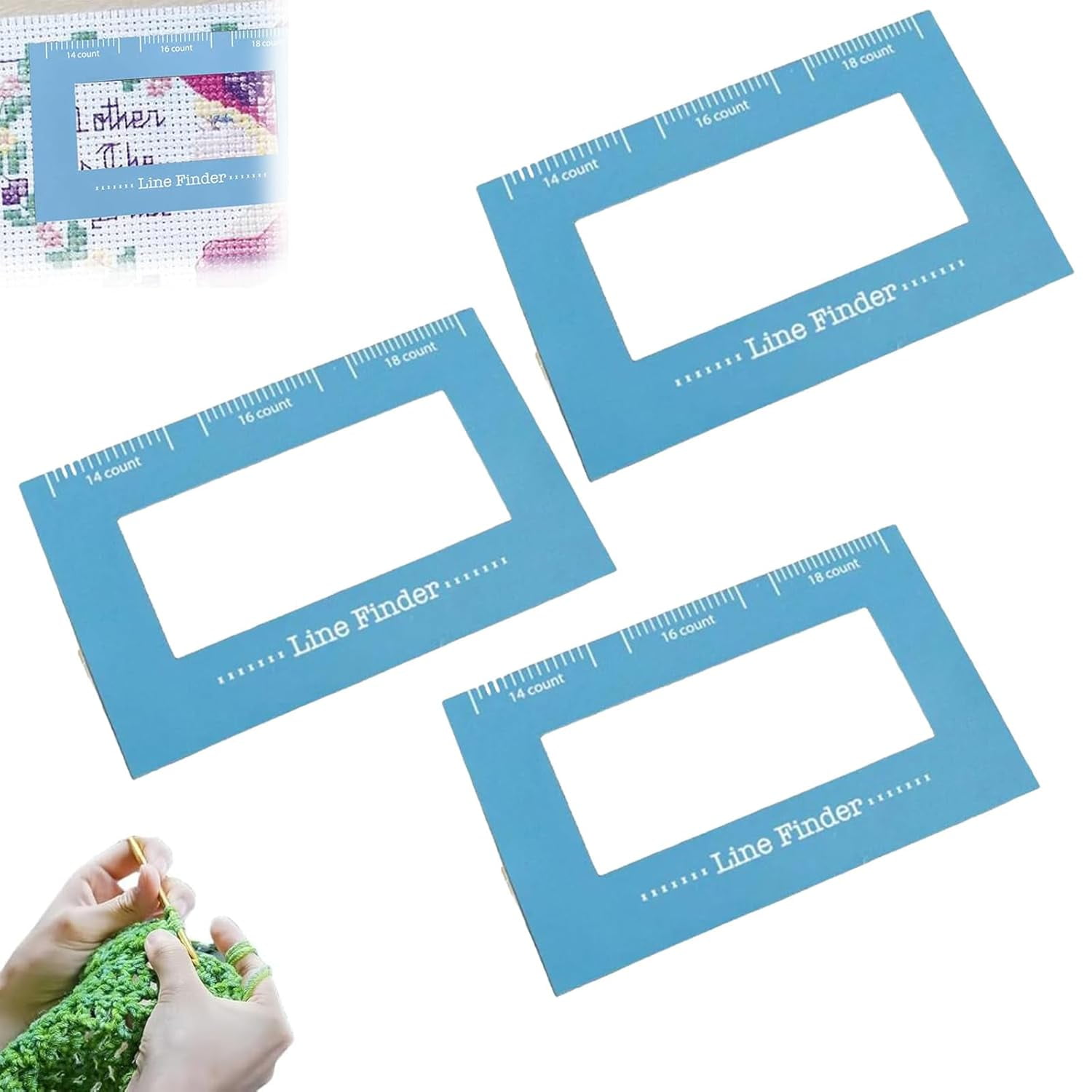 Cross Stitch Magnetic Line Finder, Knitting Pattern Holder, Sewing ...