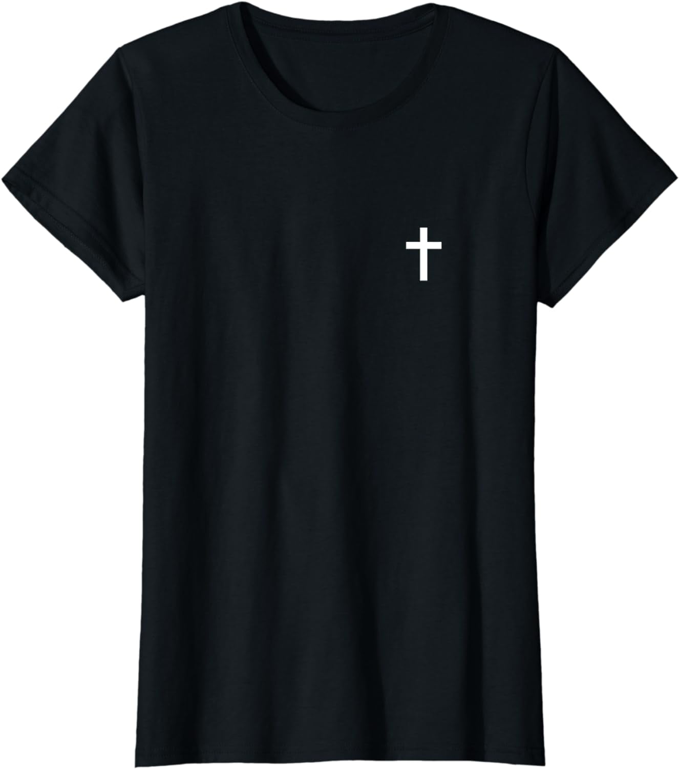 Cross Subtle Christian Minimalist Religious Faith T-Shirt - Walmart.com