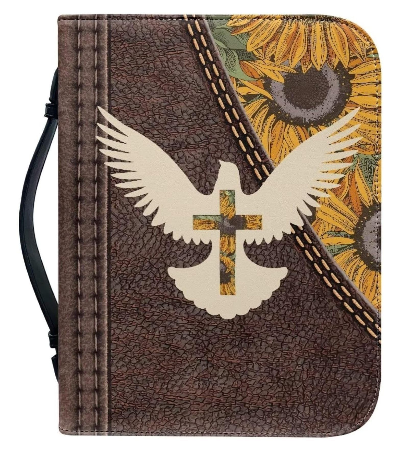 Cross Sunflower Fall Bible Covers for Man Multi-Functional Bible ...