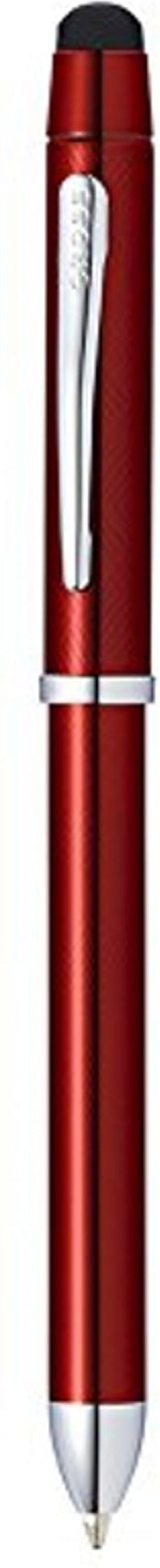 Cross Tech3+ Engraved Translucent Red Multifunction Pen (Black & Red ...