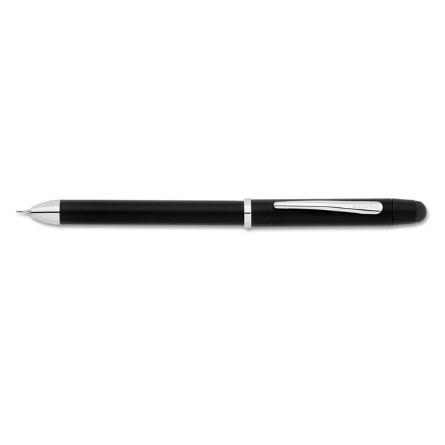 Cross Tech3+ Retractable Ballpoint Pen, Black Barrel, Black/Red Ink ...