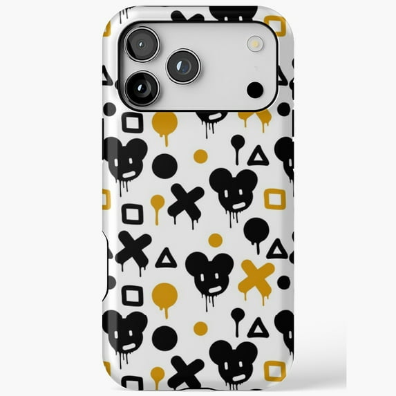Cross Teddy Bear Graphic Art Phone Case for iPhone 11 12 13 14 15 16 17 ...