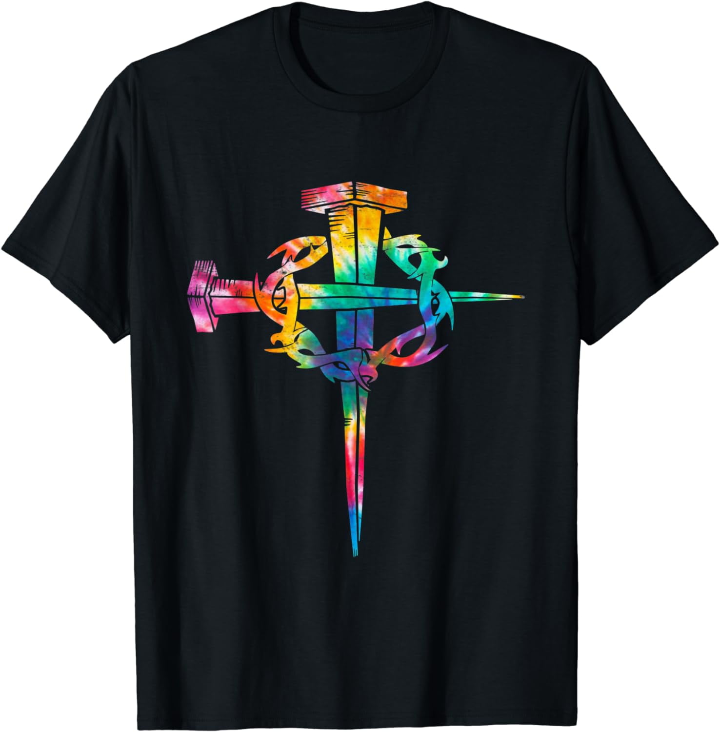 Cross Tie Dye Jesus Lover Christian Religion Faith Men Women T-Shirt ...