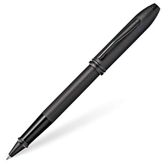 Cross Townsend Black Micro Knurled and Sandblasted Matte Black PVD w ...