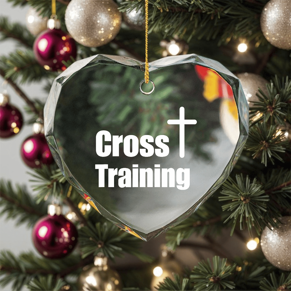 Cross Training Christian Faith Workout Motivation Ornament, Home ...