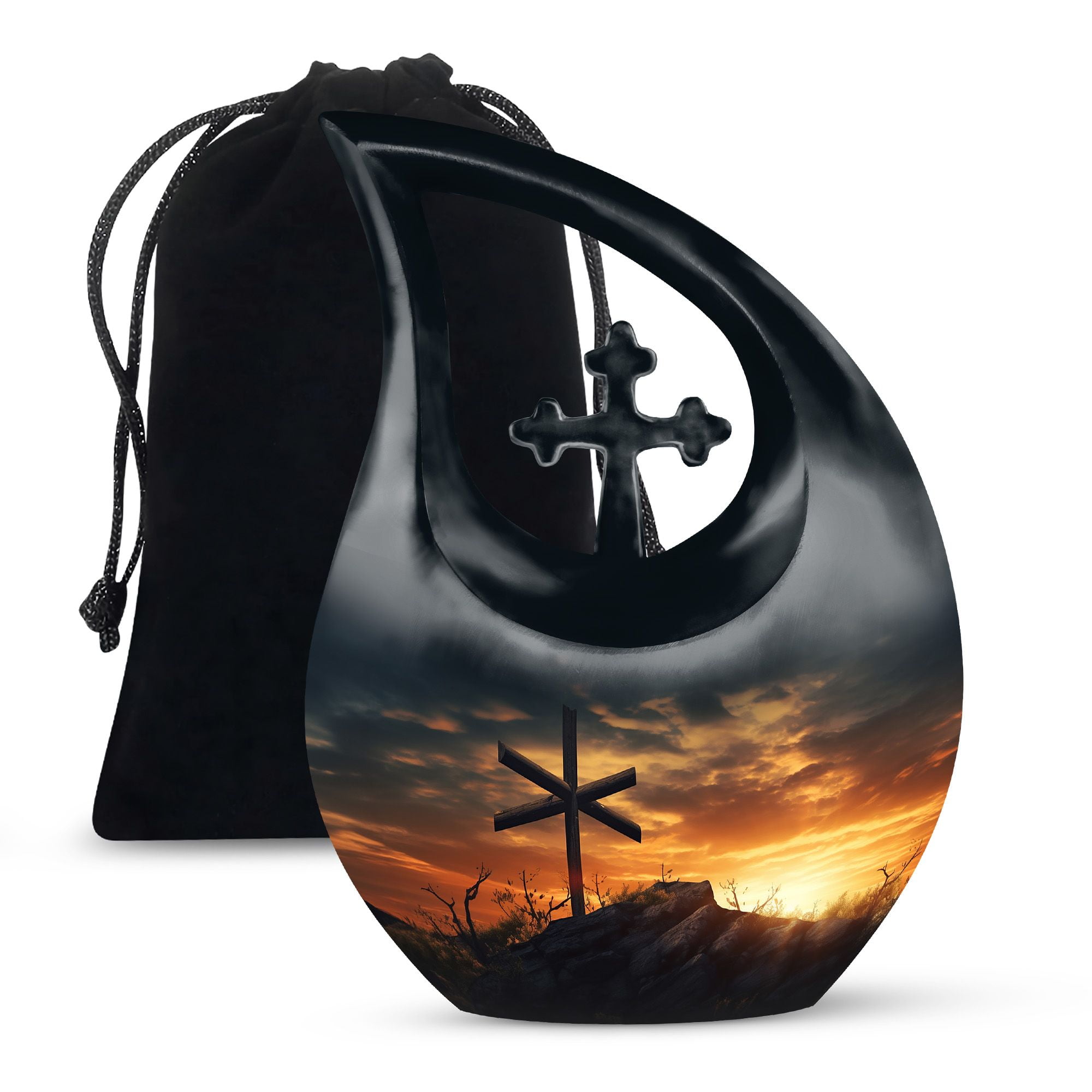 Cross Urn - Cremation Companion Urns - Urns for Human Ashes Adult ...