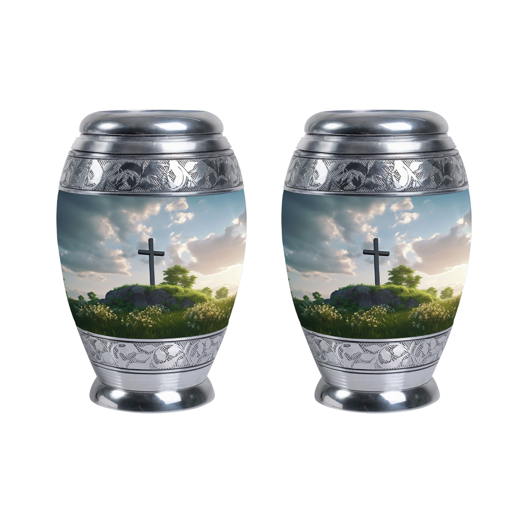 Cross Urn - Mini Urns For Human Ashes Keepsake - Memorial Urns And ...
