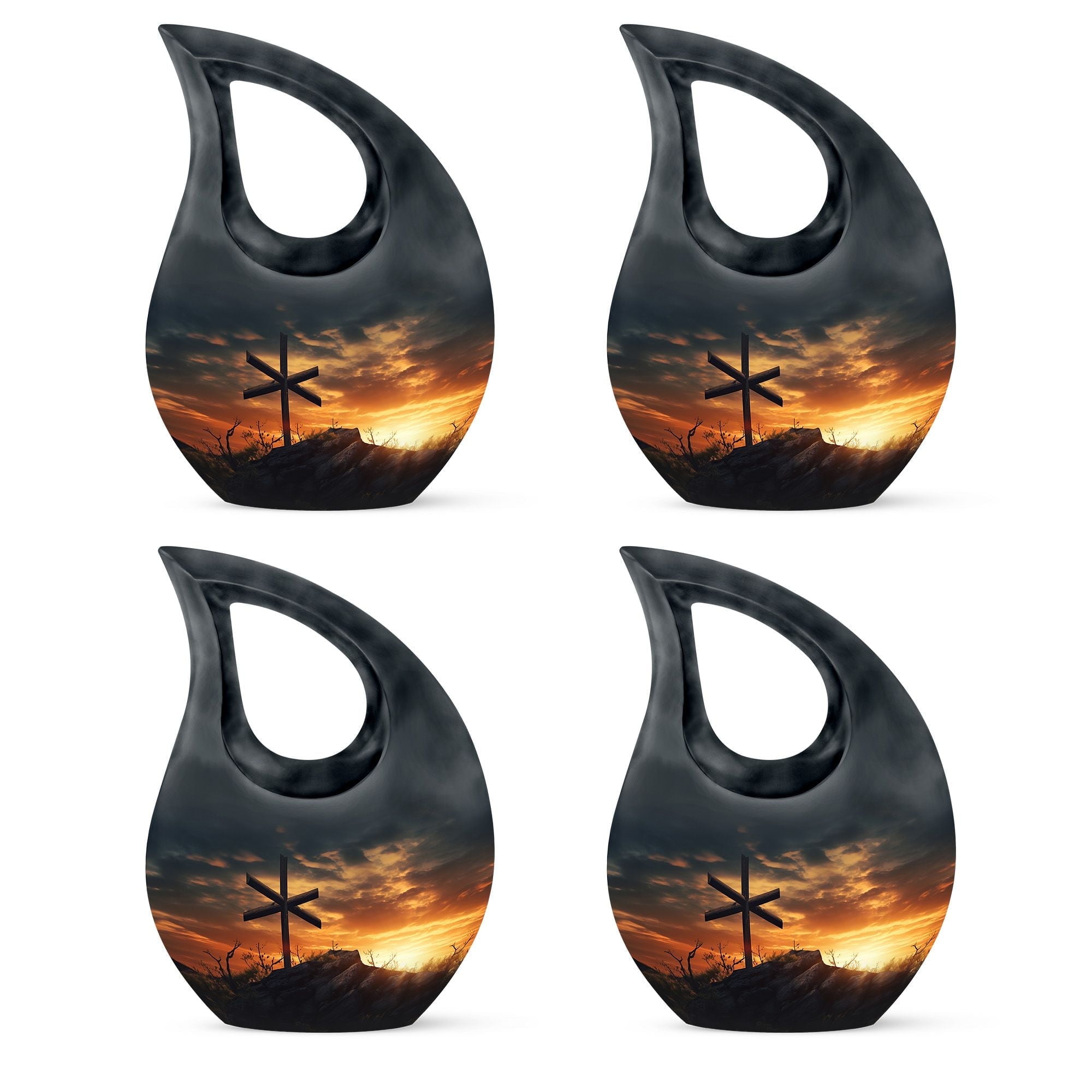 Cross Urn - Urns for Human Ashes Adult Male Dad - Sunset Urn for Human ...