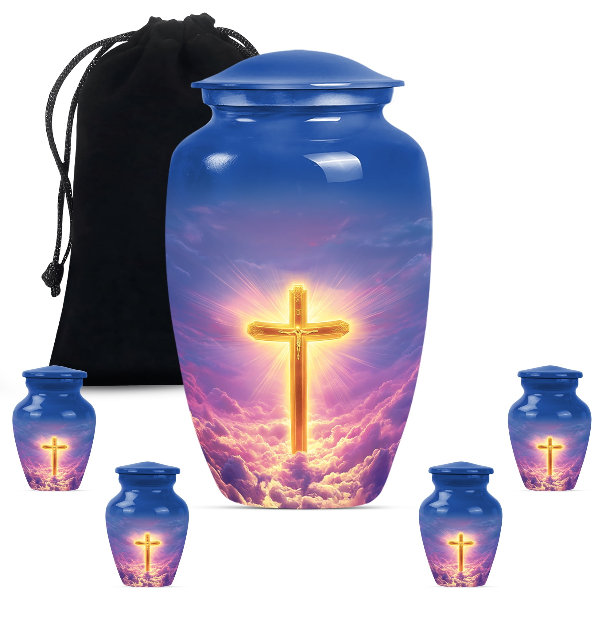 Cross Urns for Human Ashes Adult Man, small Urns for Human Ashes ...