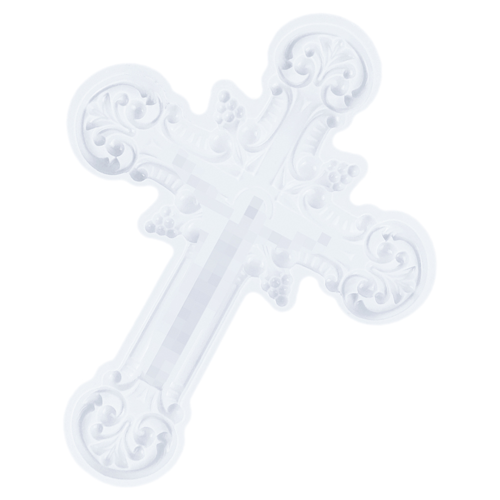 Cross Wall Ornament Silicone Mold 2pcs DIY Epoxy Cross Shaped Casting ...