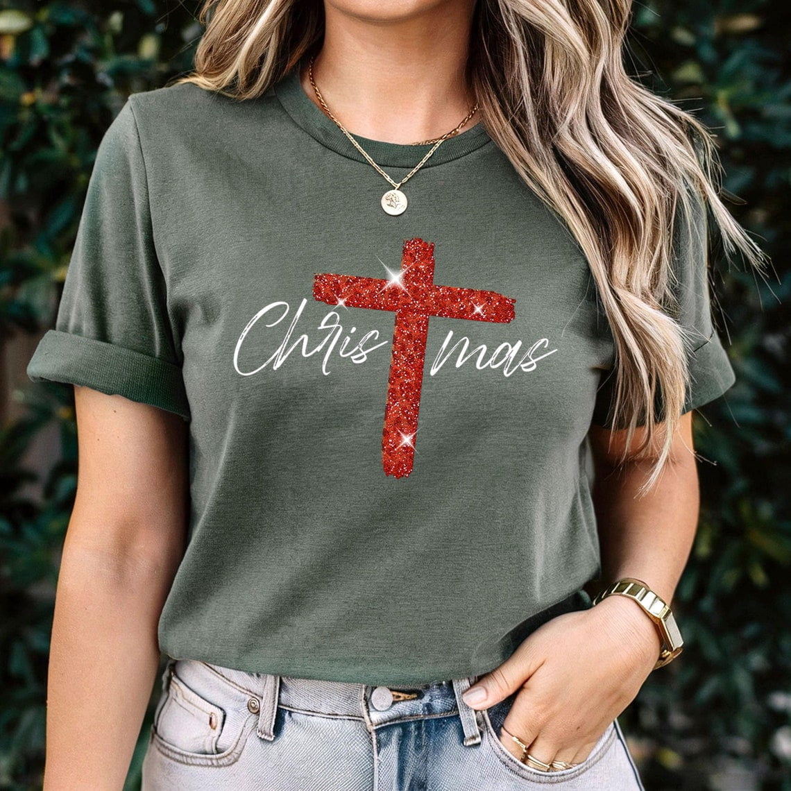 Cross Winter Holiday Sweatshirt, Jesus Christ Sweater, Religious New ...
