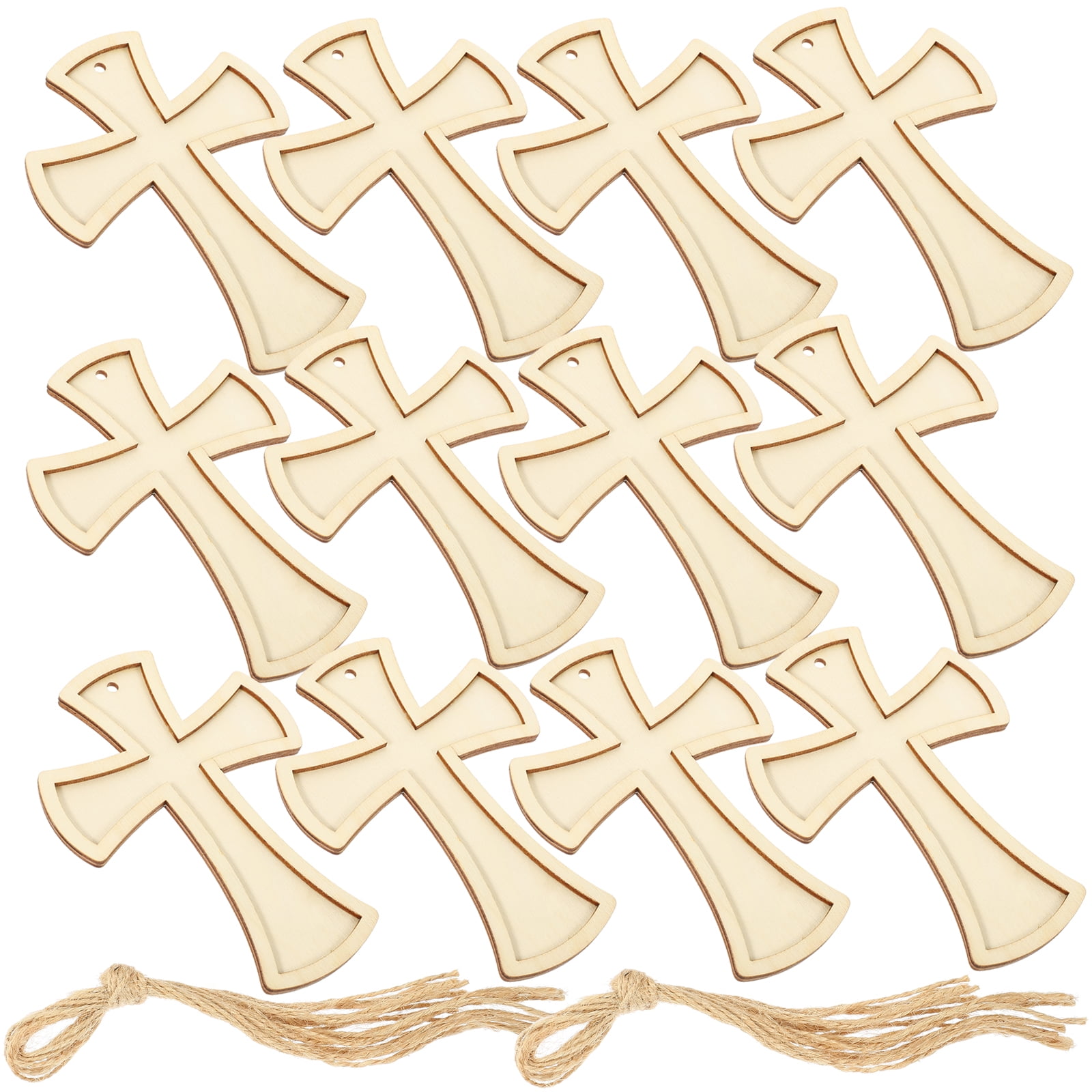 Cross Wood Crosses for Craft Decor Ornament Religious Crafts Creative ...