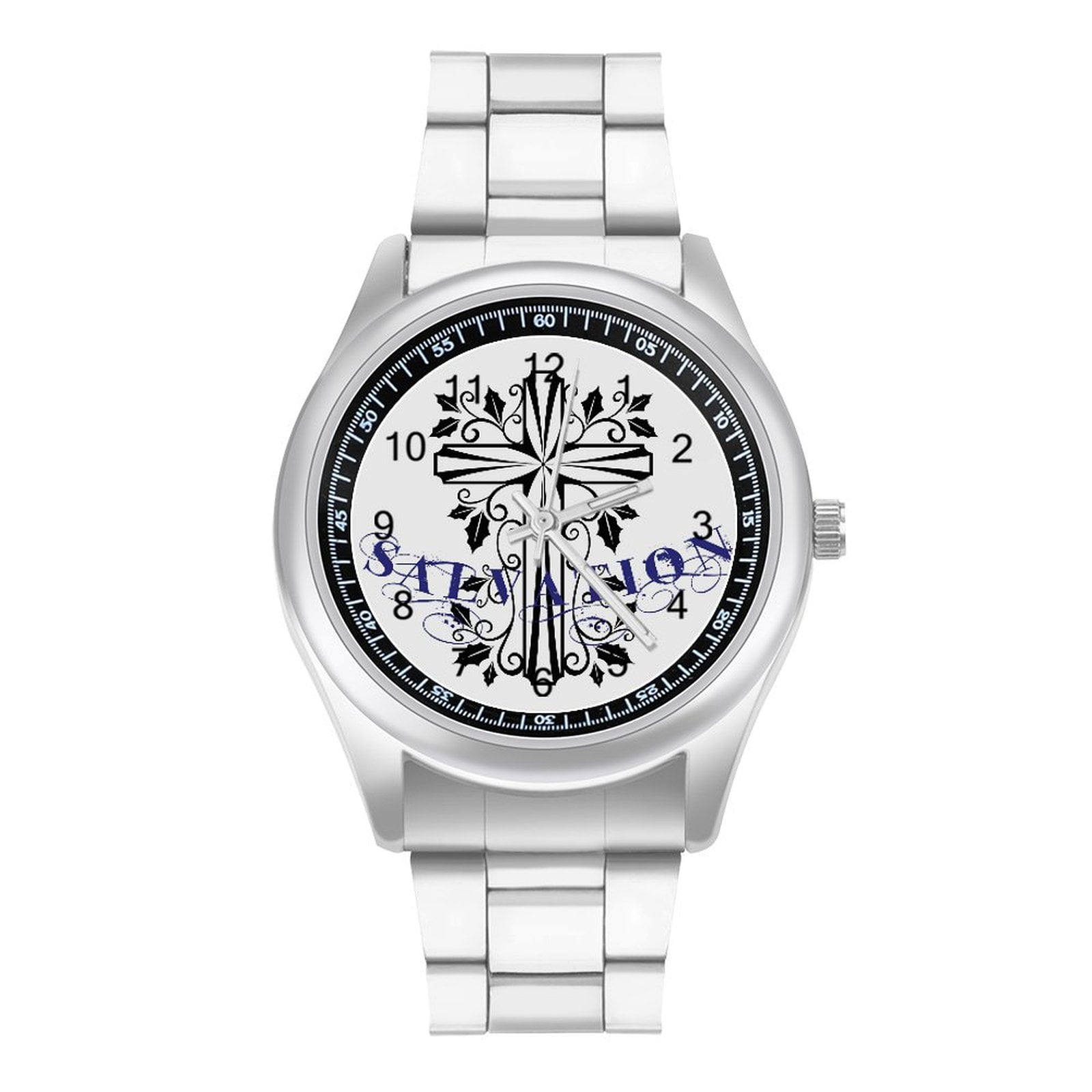Cross Wrist Watches for Men Metal Band Watch Fashion Three-Hand Watch ...