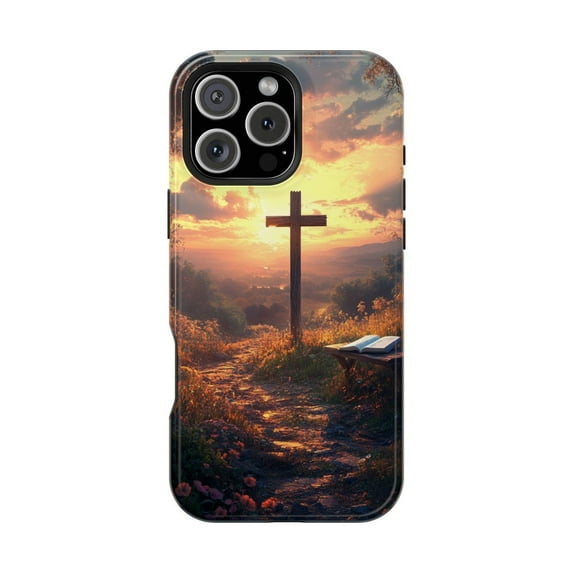Cross and Bible Sunrise Faith Outdoor Christian Symbol Case with iPhone ...