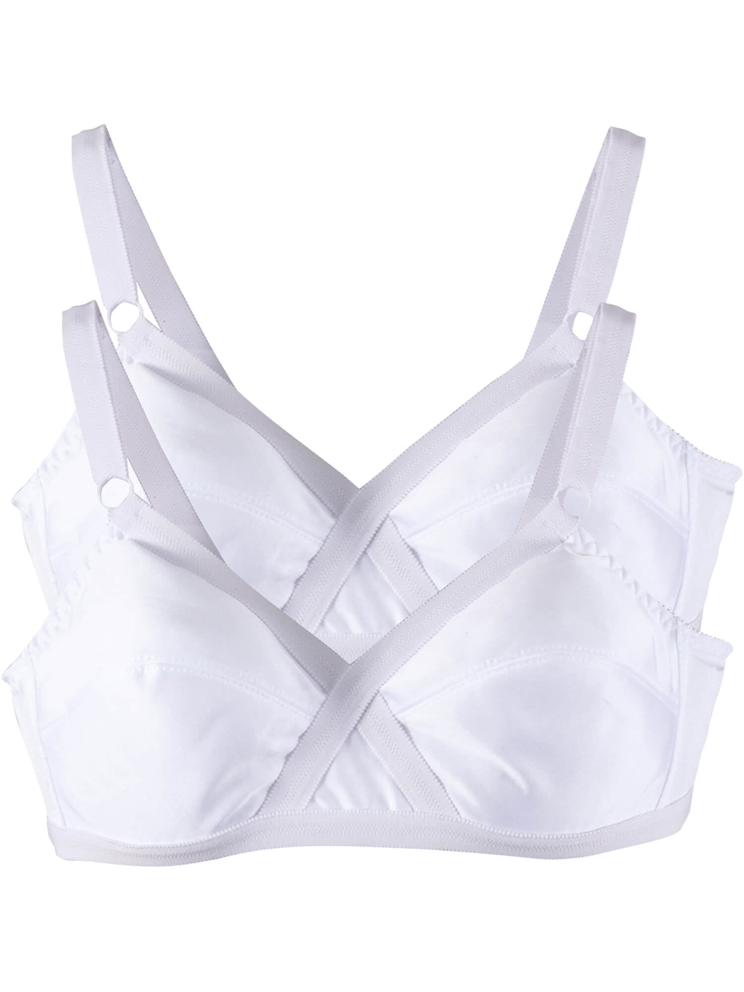 Cross and Shape Bra White, Set of 2 - Walmart.com