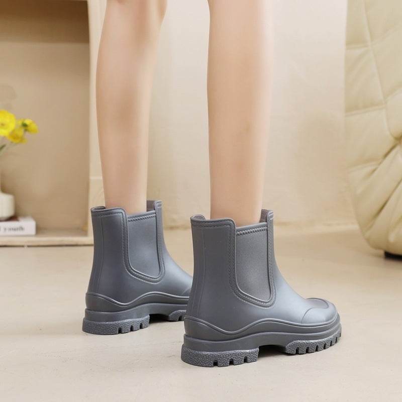 Cross-border Ladies Outdoor Work Rain Boots Lightweight Non-slip Rubber ...