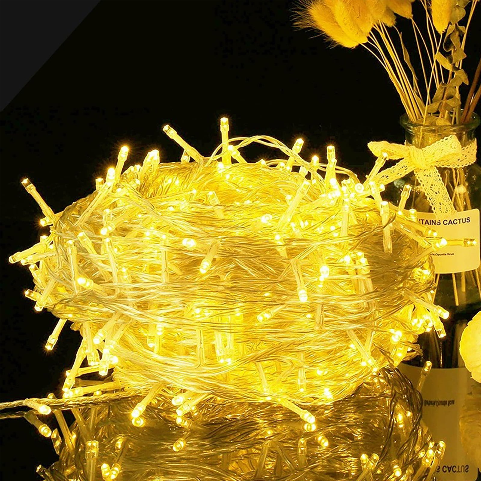 Cross border new battery box USB copper wire light string cake ...