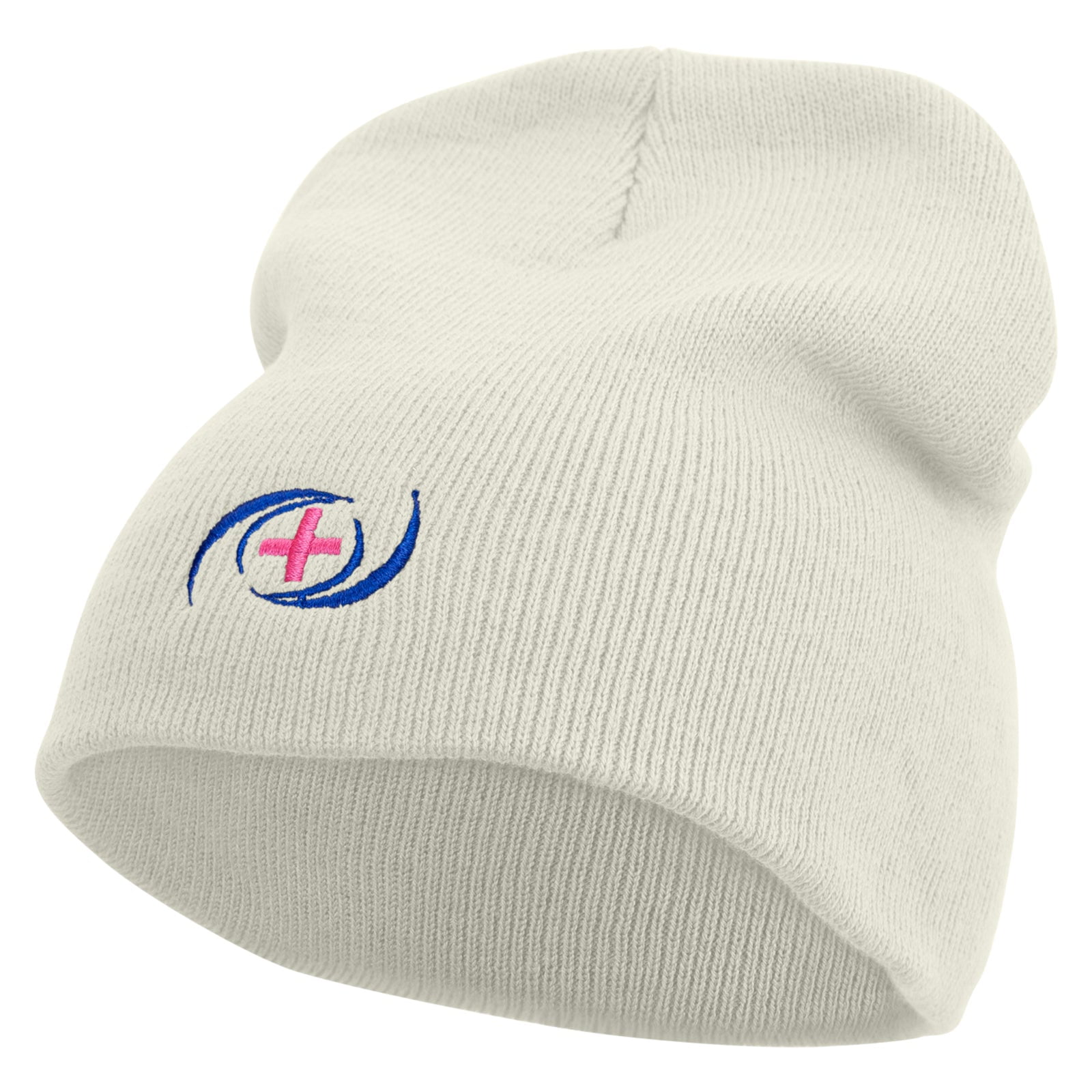 Cross in Red Medical Service Embroidered 8 inch Acrylic Short beanie ...