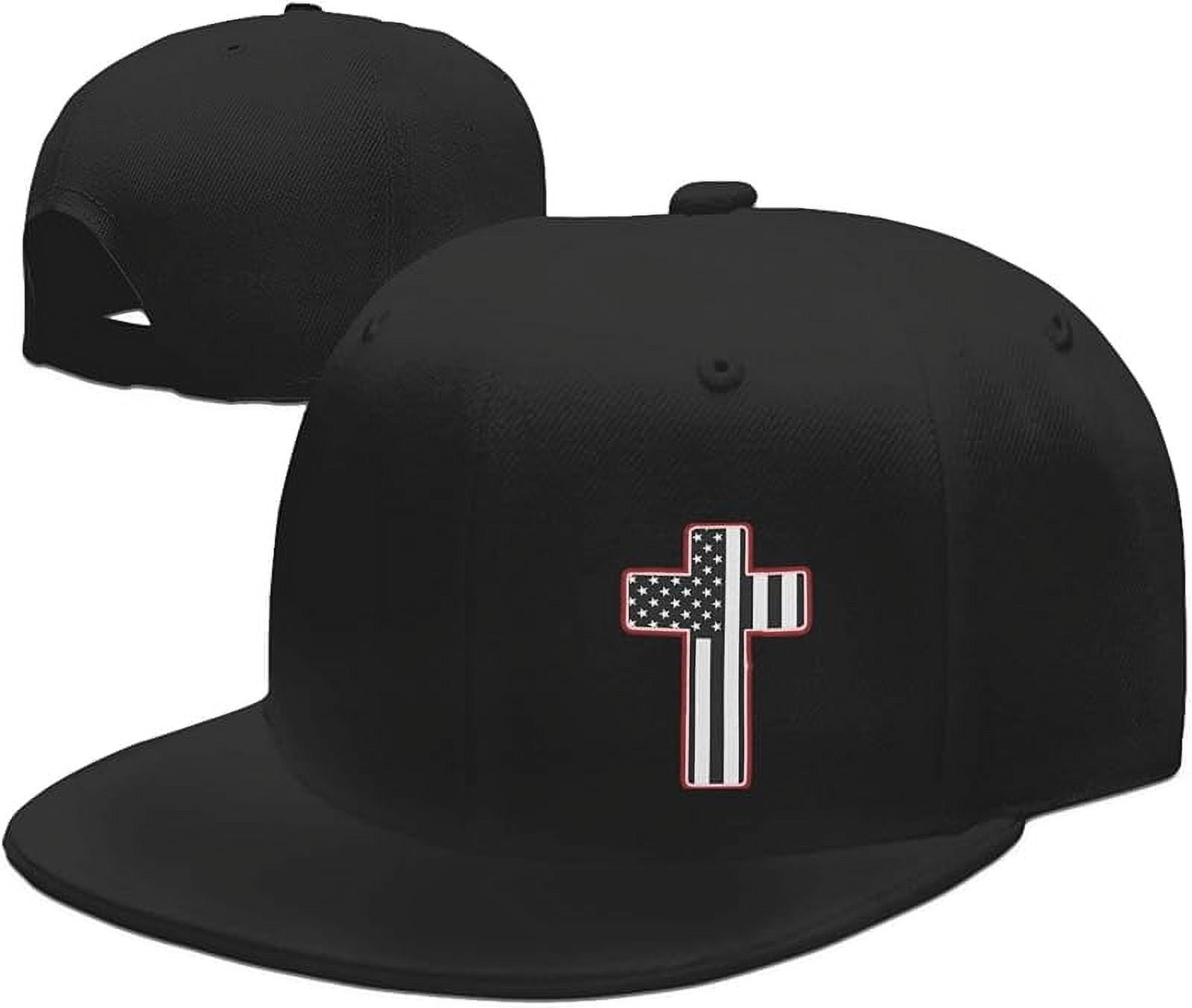 Cross snapback hats for men women adjustable flat brim baseball cap ...