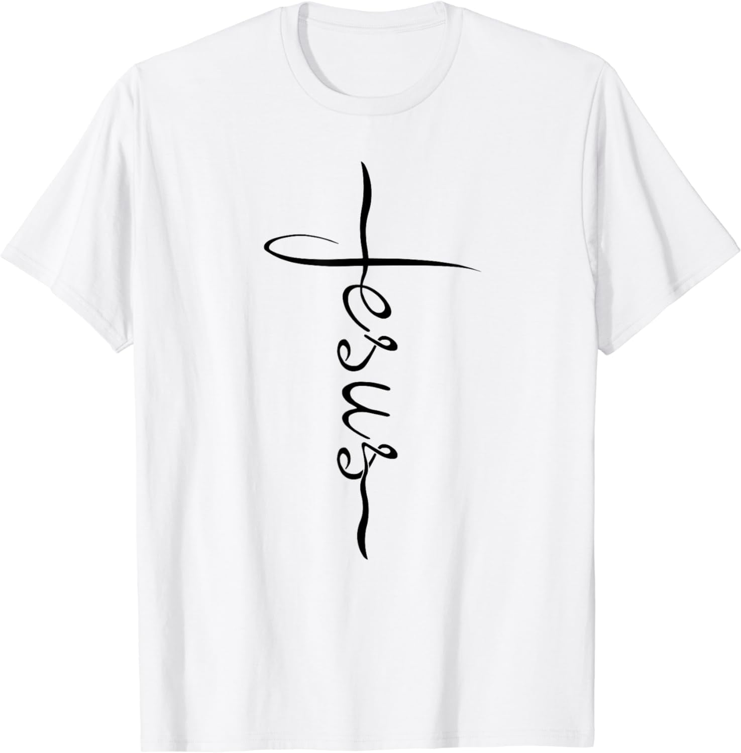 Cross spells out Jesus | Christ | Lord | Pray | Angel | Gift T-Shirt ...