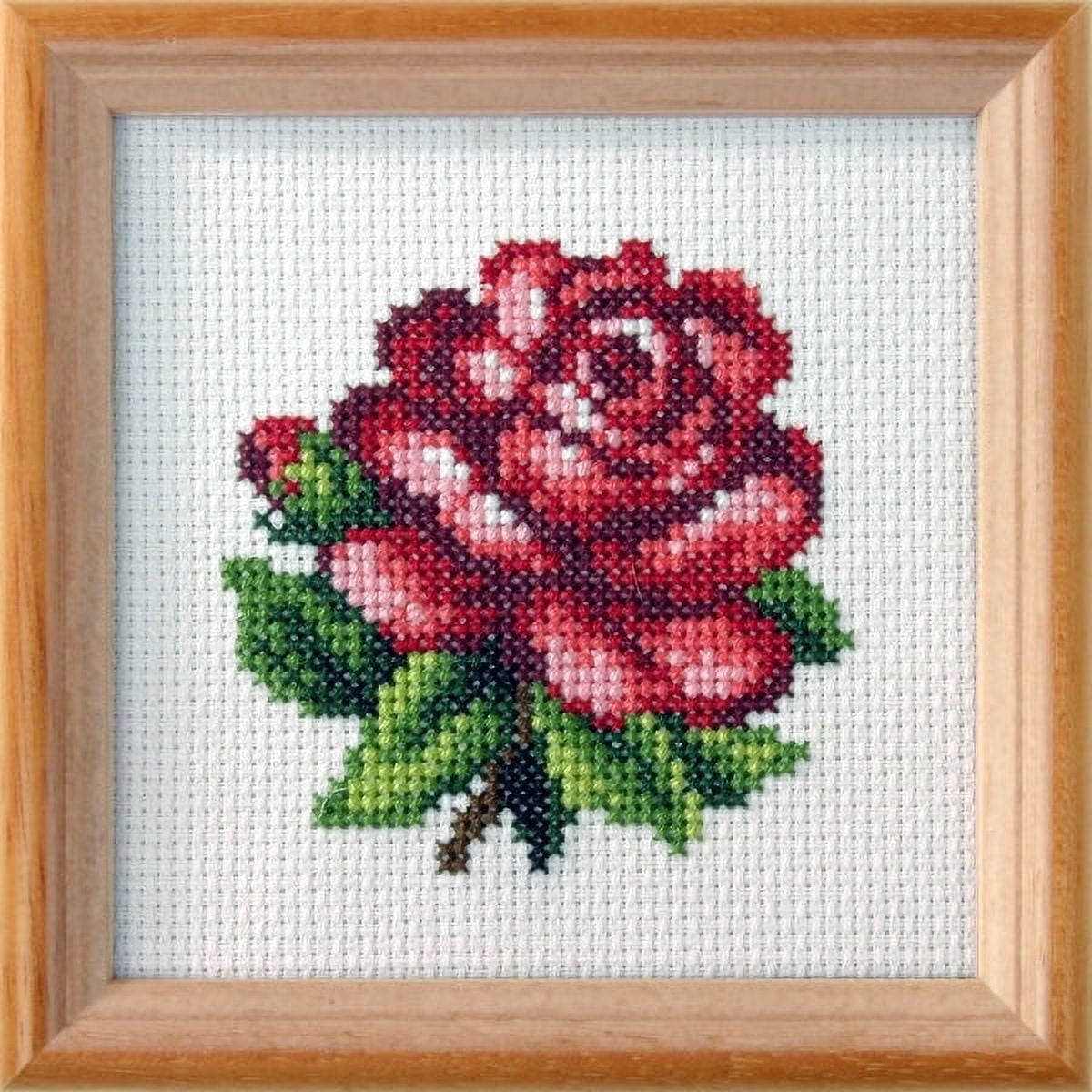 Cross stitch kit "Red rose " 7588 - Walmart.com