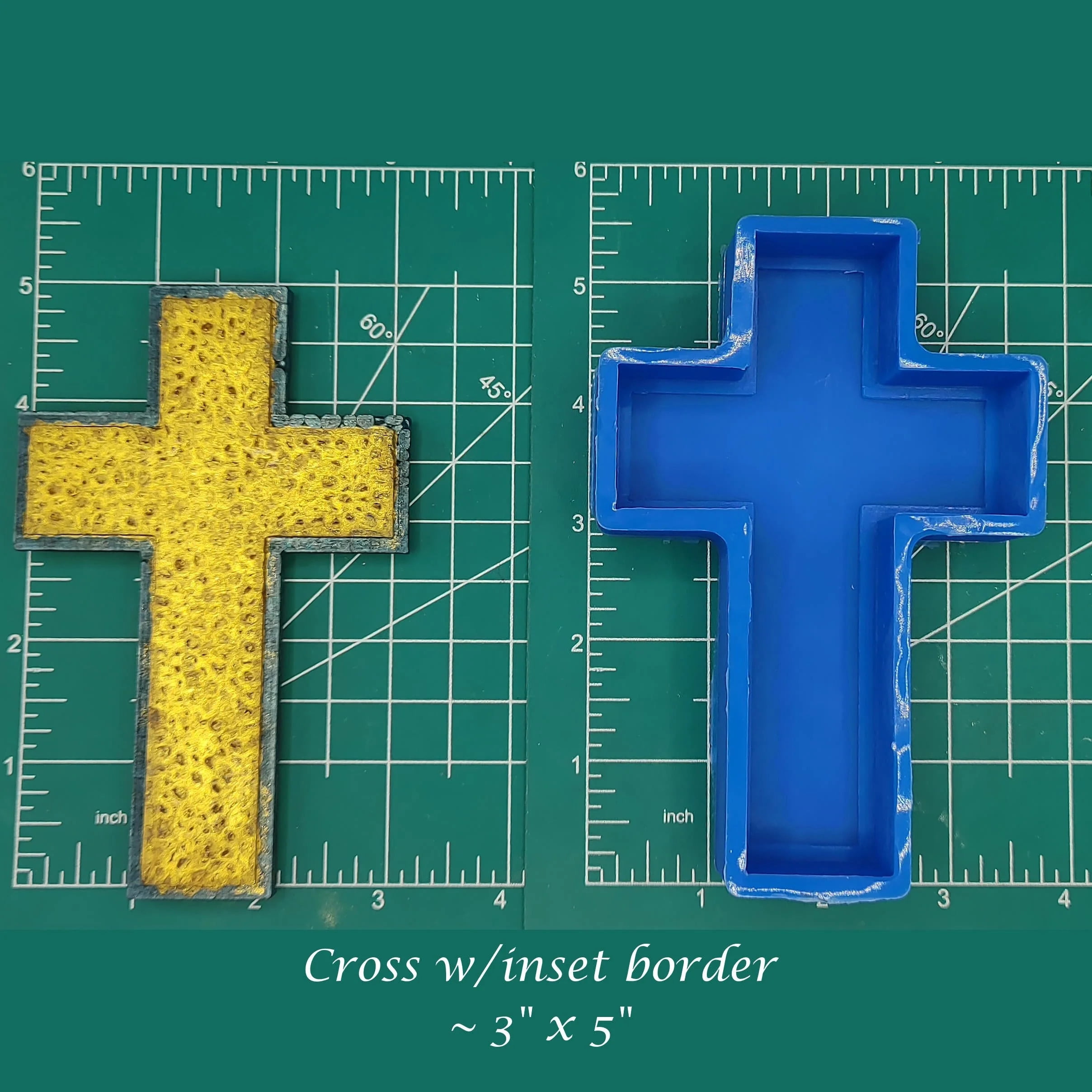 Cross with inset border silicone freshie mold - Walmart.com